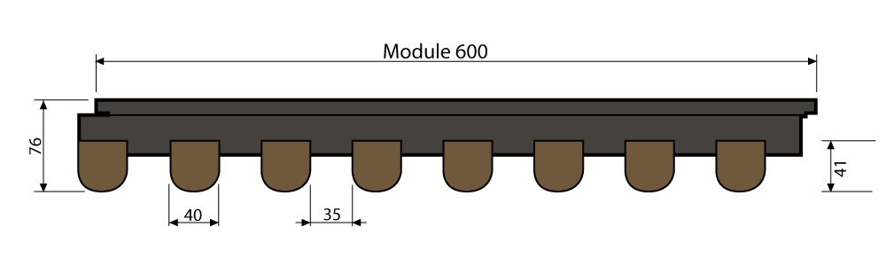 Laudescher LINEA 3D Edge – Jungle | Acoustic Products
